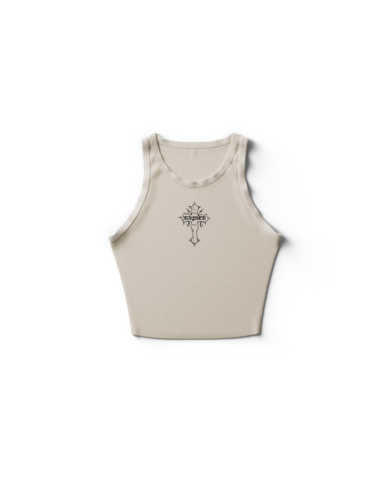 MAYHEM Cross Cropped Tank | Official Lady Gaga AU Store - Official Lady ...